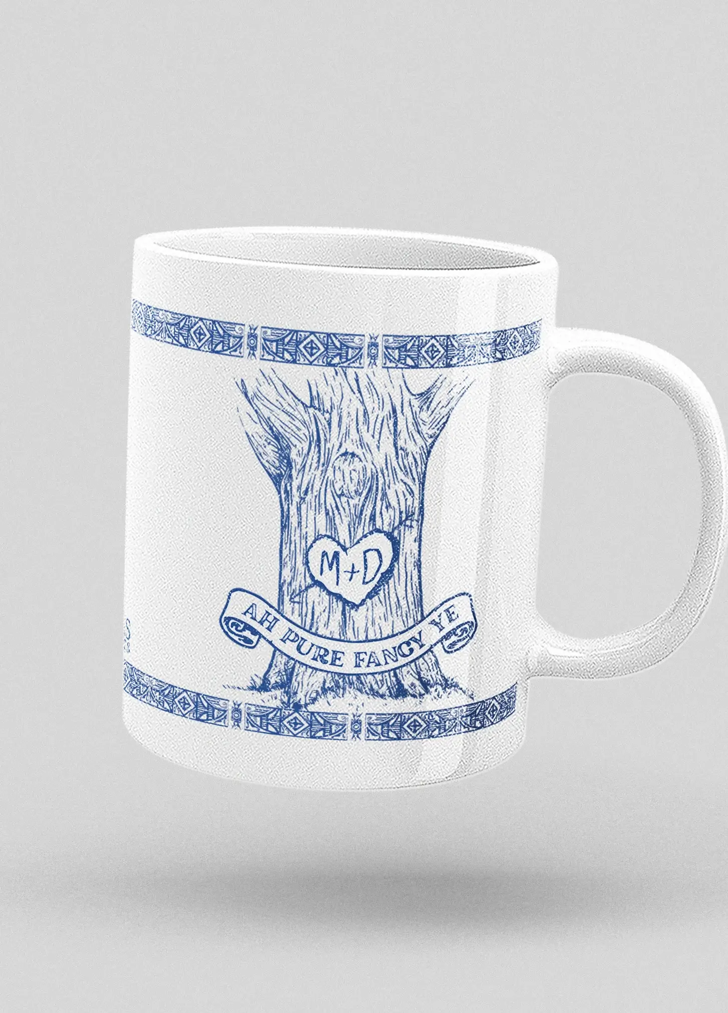 Ah Pure Fancy Ye Personalised Mug - Barras Ceramics