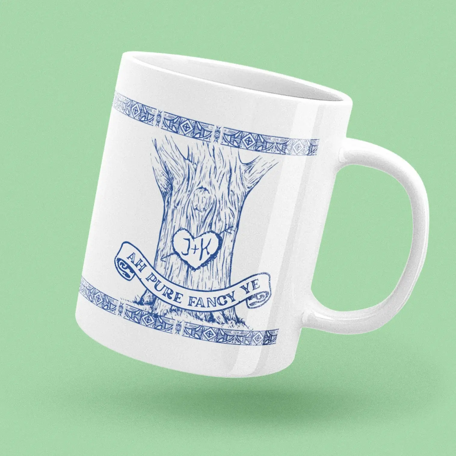 Ah Pure Fancy Ye Personalised Mug - Barras Ceramics